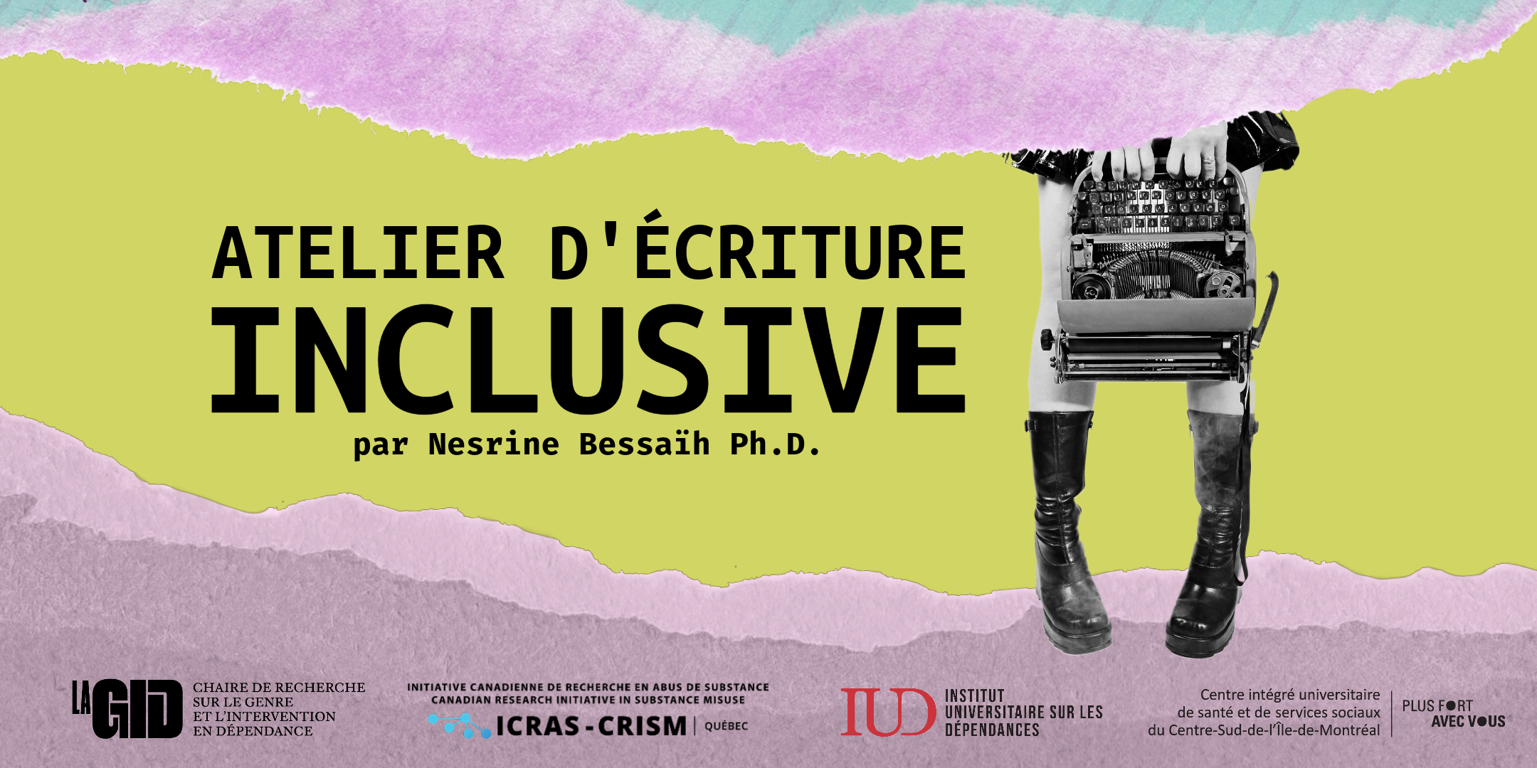Atelier d'écriture inclusive | Institut universitaire sur les dépendances
