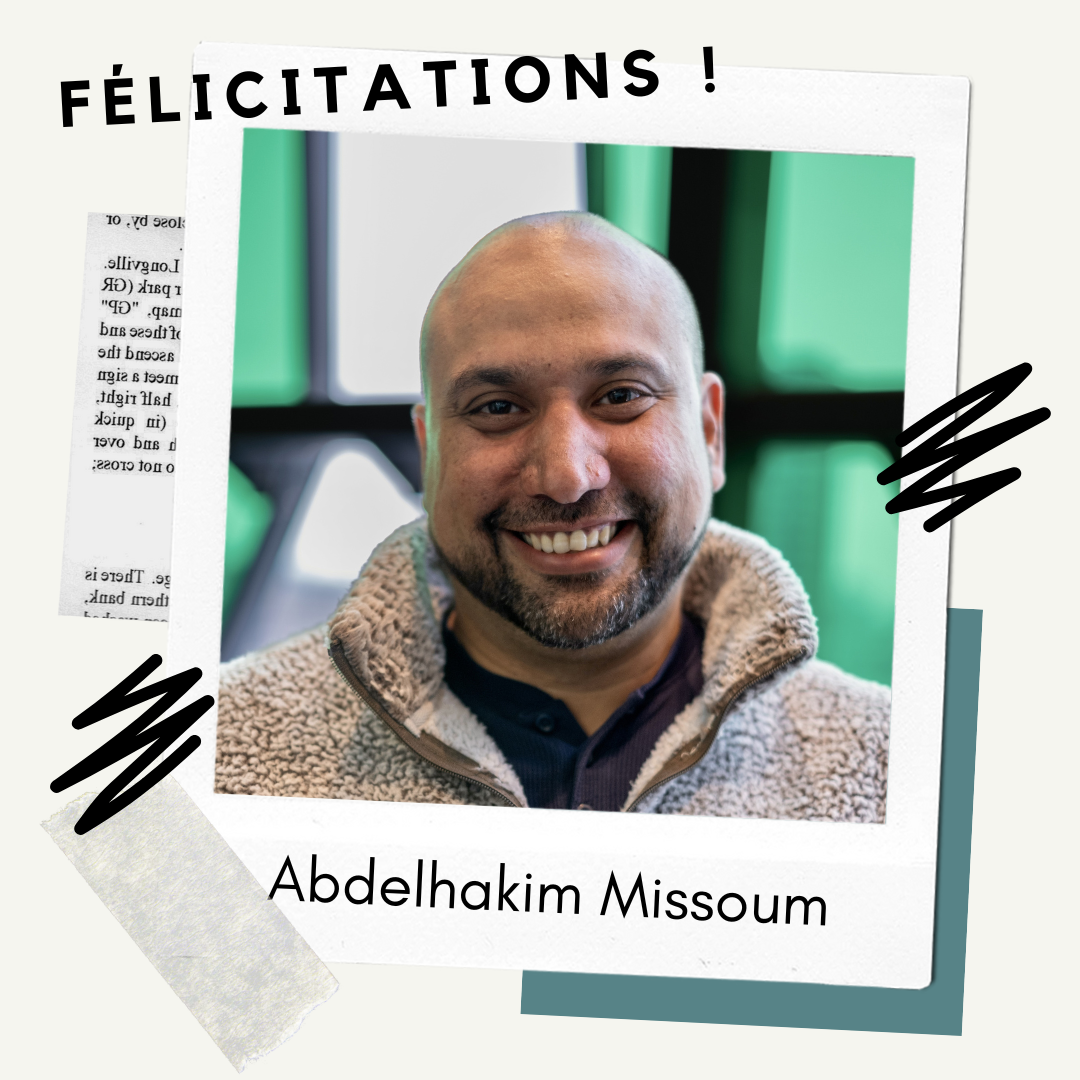Félicitations à Abdelhakim Missoum pour l’obtention d’une bourse de ...